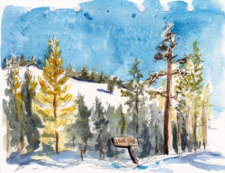 Snowy Sketching | Expeditionary Art